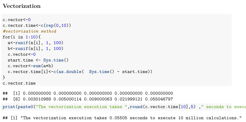 For Loop Vs Vectorization In R Bens Blog
