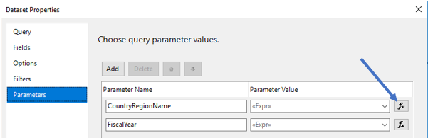SSRS Multi-Value parameter using DAX - Ben's Blog