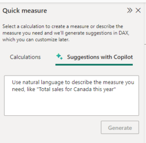 Enable measure suggestions with Copilot in Power BI - Ben's Blog